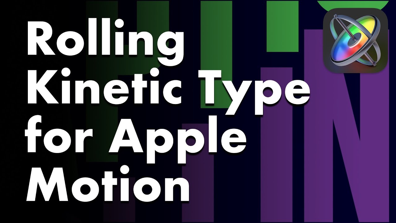 Rolling Kinetic Type for Apple Motion - YouTube