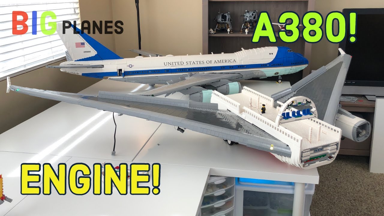 LEGO Emirates A380 Engines and More!! - YouTube