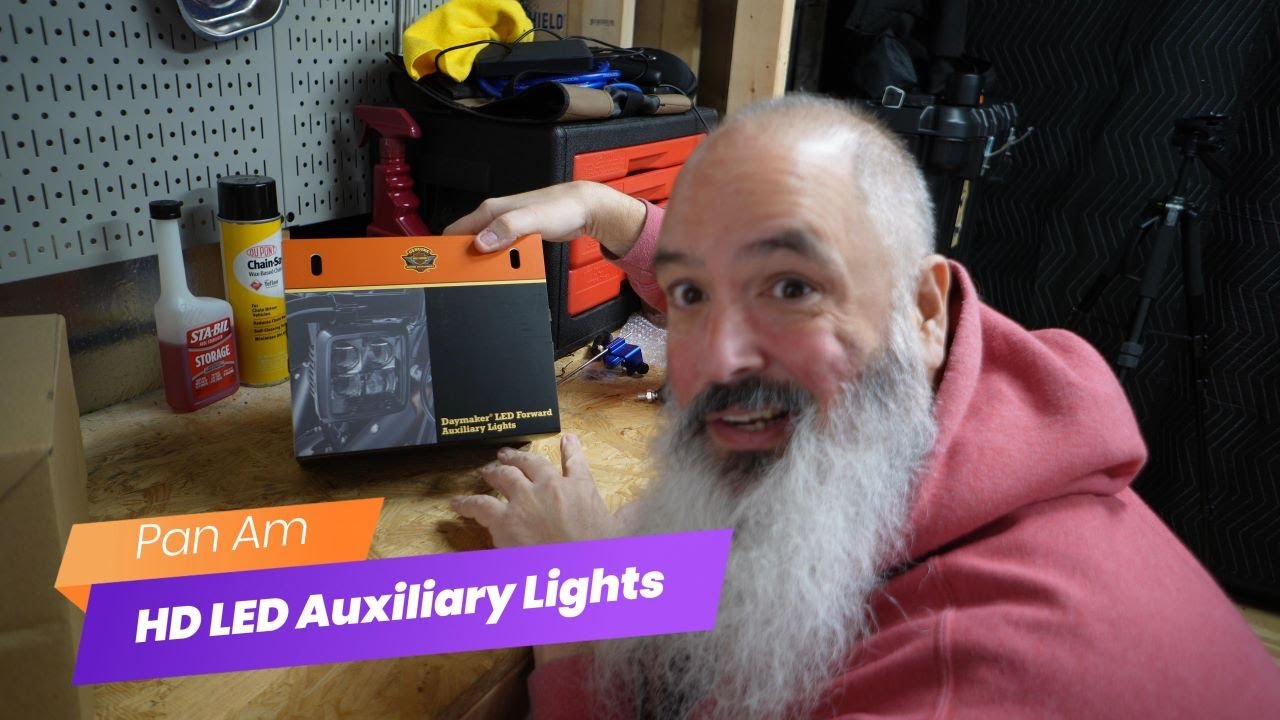Daymaker LED lights on 2022 Pan America Special Harley Davidson - YouTube