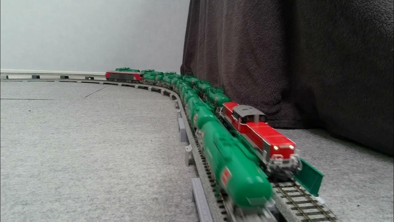 Hoscale ちょい上げ橋脚とガーター橋とボックスカルバート DD51更新色 DF200 part 30 - YouTube