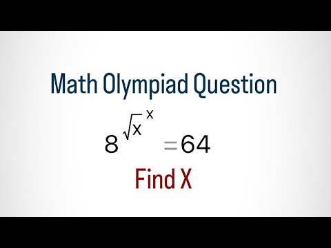 Math Olympiad Question | Find X | you should know this trick - YouTube