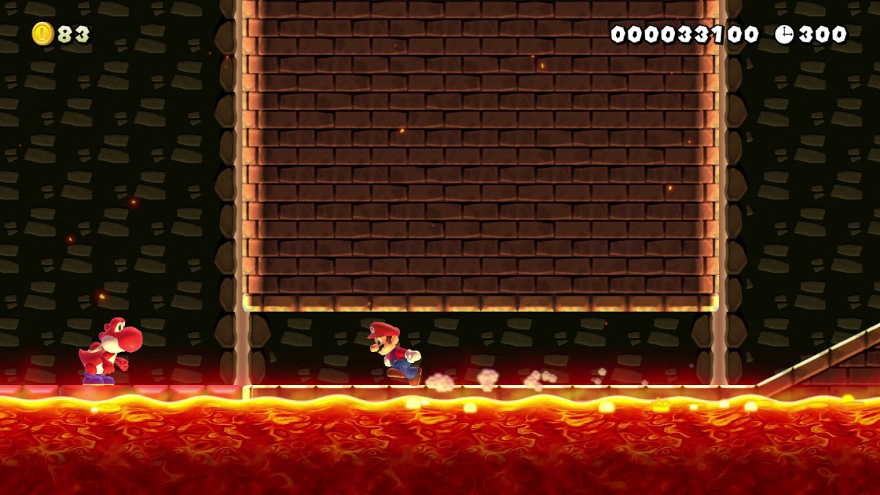 Super Mario Maker 2: 6-2 Yoshi's Getting Fired Up! - YouTube