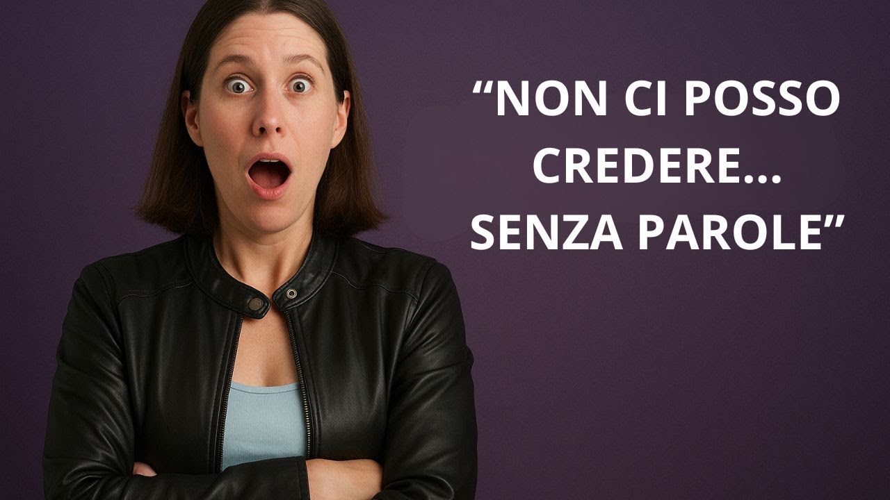 “NON CI POSSO CREDERE...SENZA PAROLE”...ASCOLTA CRISANTI - YouTube