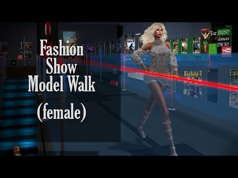 SL - Fashion Model Walk Female - avatar animation for Second Life - YouTube