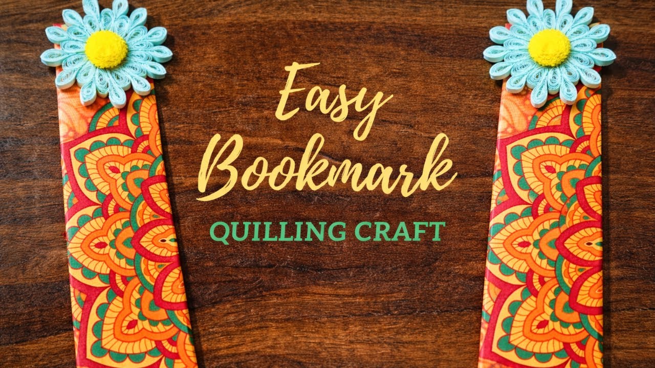 How To Make Beautiful Bookmarks Using Paper Art Quilling | Bookmark for ...