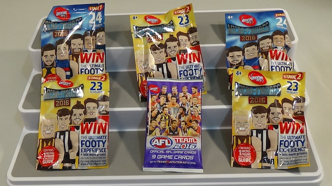 Official 2016 AFL Football Micro Figures Blind Bags Stage 1&2 + Trading ...