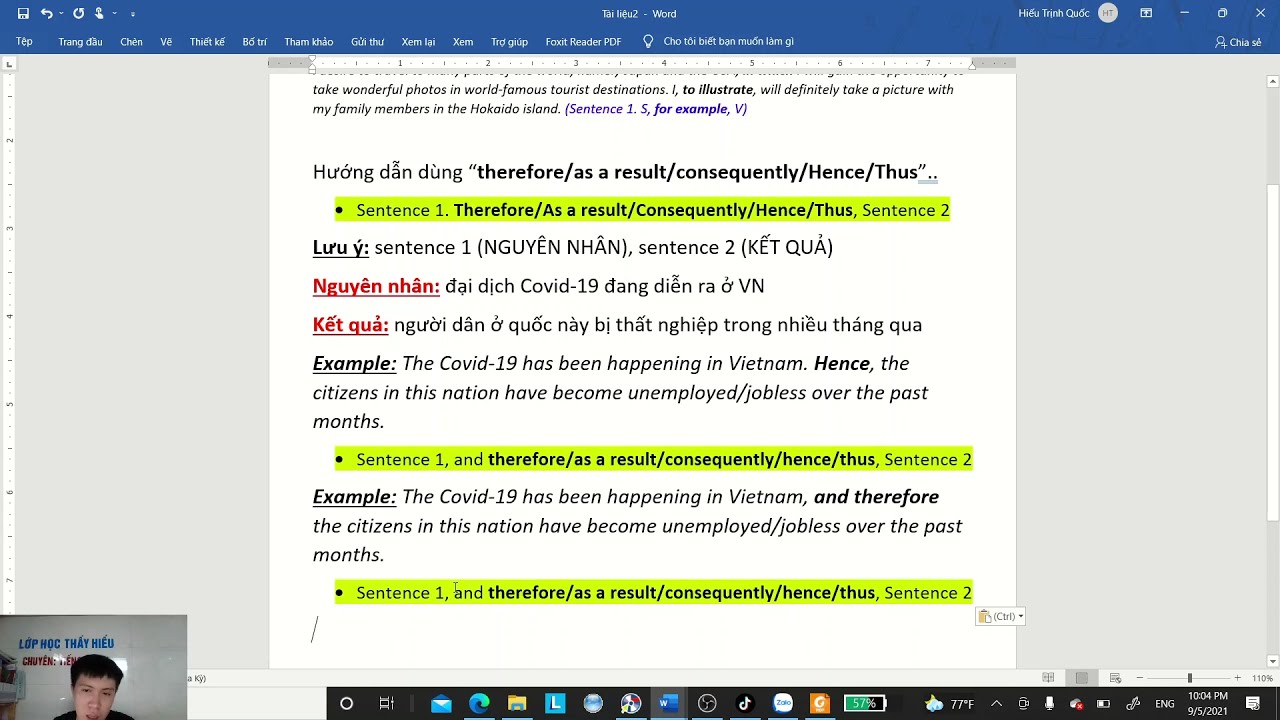 Cách dùng 'As a result/Therefore/Consequently/Hence/Thus' #IELTS # ...