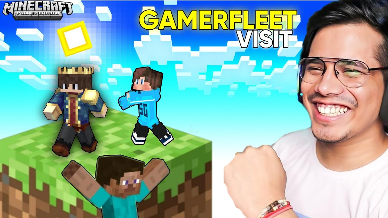 @GamerFleet Joined Our World In MINECRAFT Oneblock😱 - YouTube