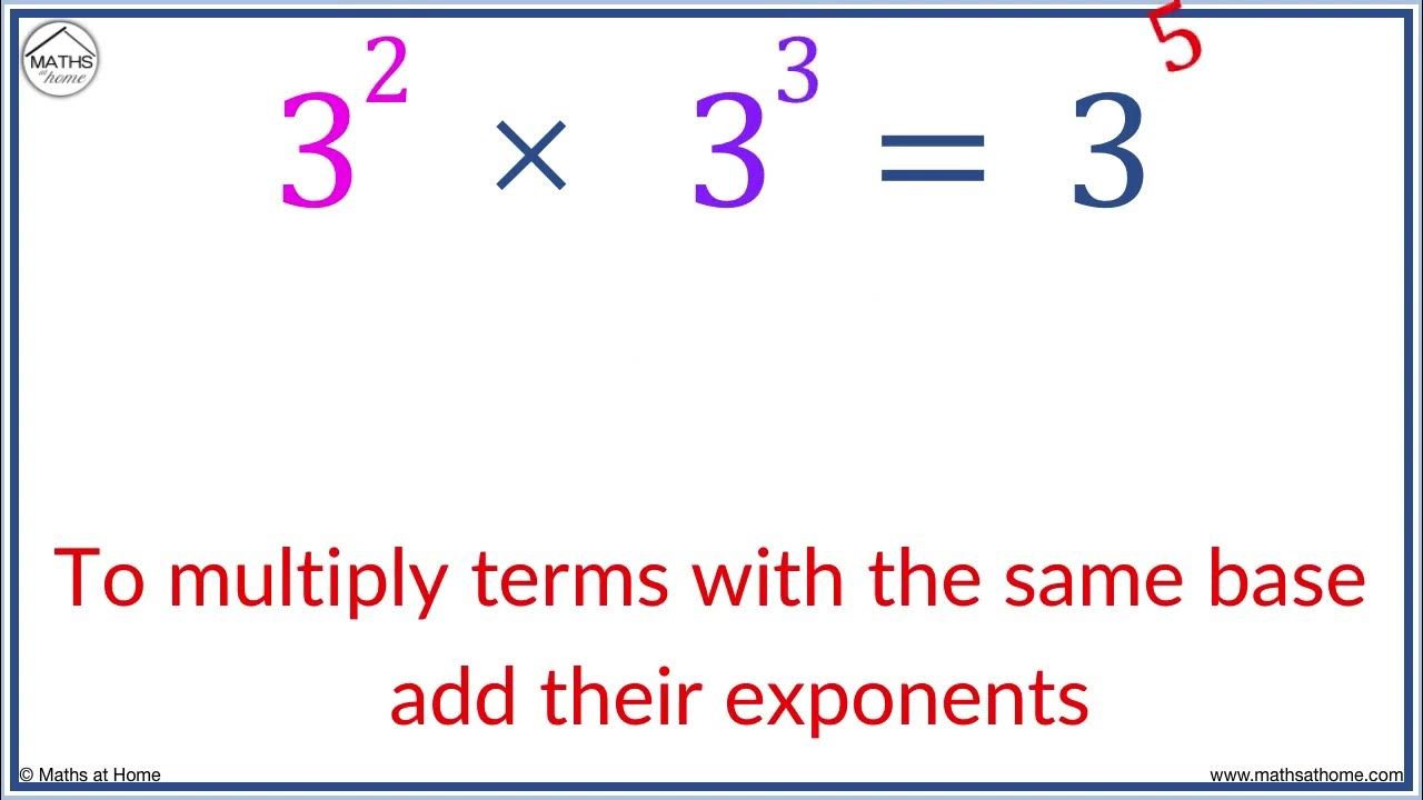 How to Multiply Terms with Exponents - YouTube