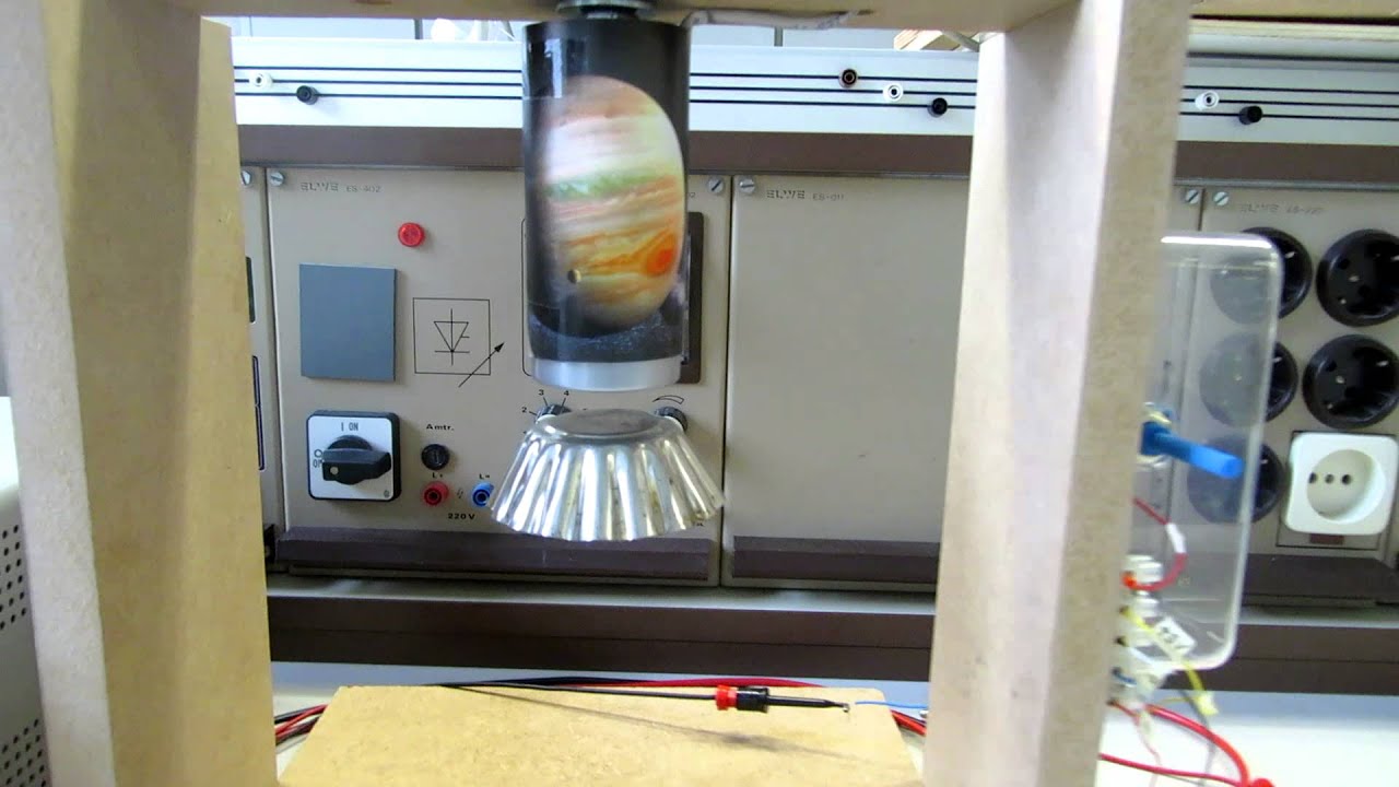electromagnetic levitator under test - YouTube