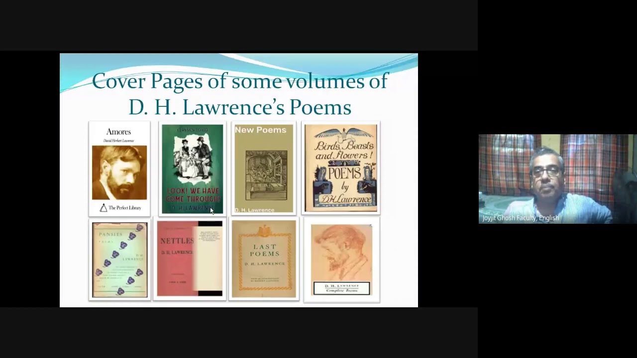 Prof Joyjit Ghosh: 'I Wished He Would Come Back': Re-Reading D.H ...