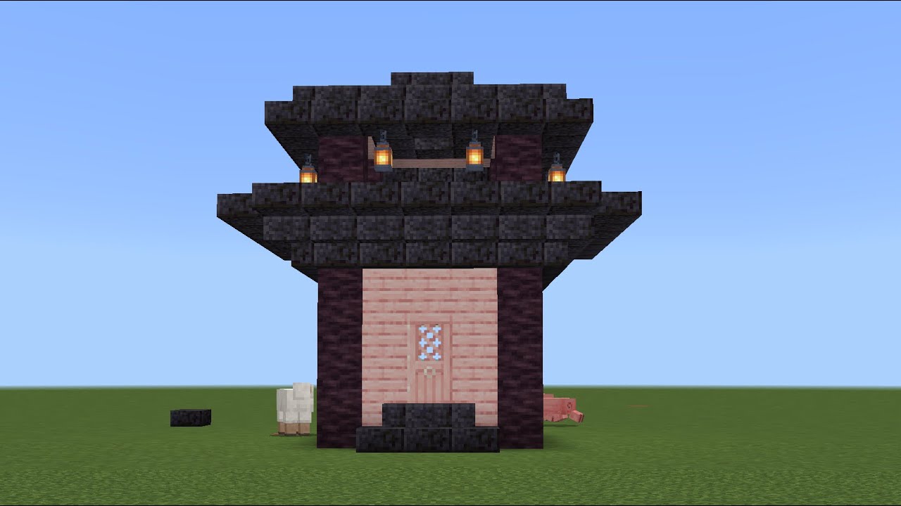 How to build a Japanese house in Minecraft - YouTube