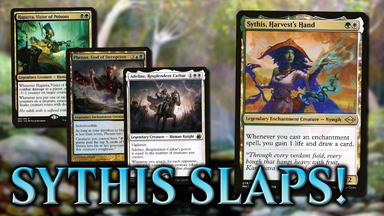 Sythis Commander Gameplay vs Hapatra vs Phenax vs Adeline | EDH CMDR ...