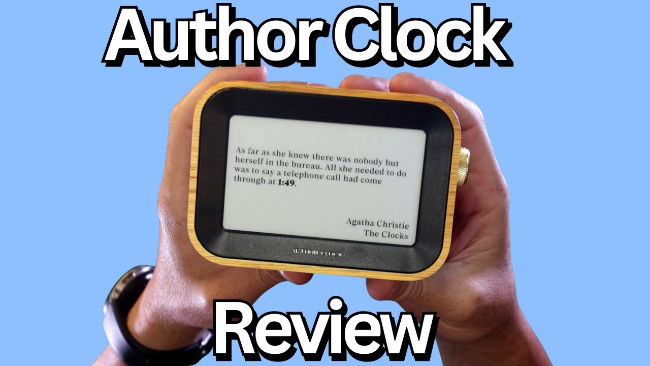 Author Clock Review - This thing is amazing! - YouTube