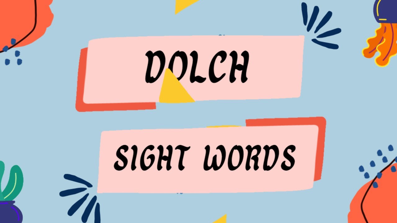 Let us Read & Learn: Dolch Sight Words - YouTube