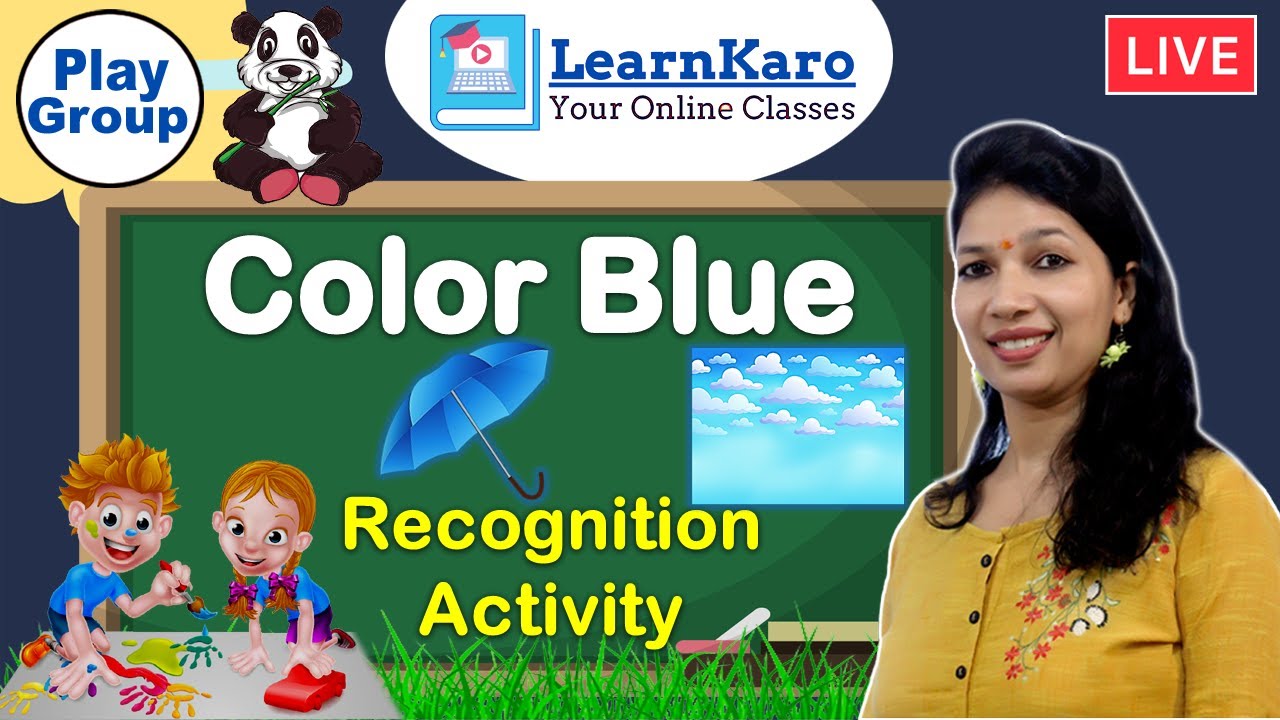 Blue Color Activity | Play Group | Color Recognition For Kids ...