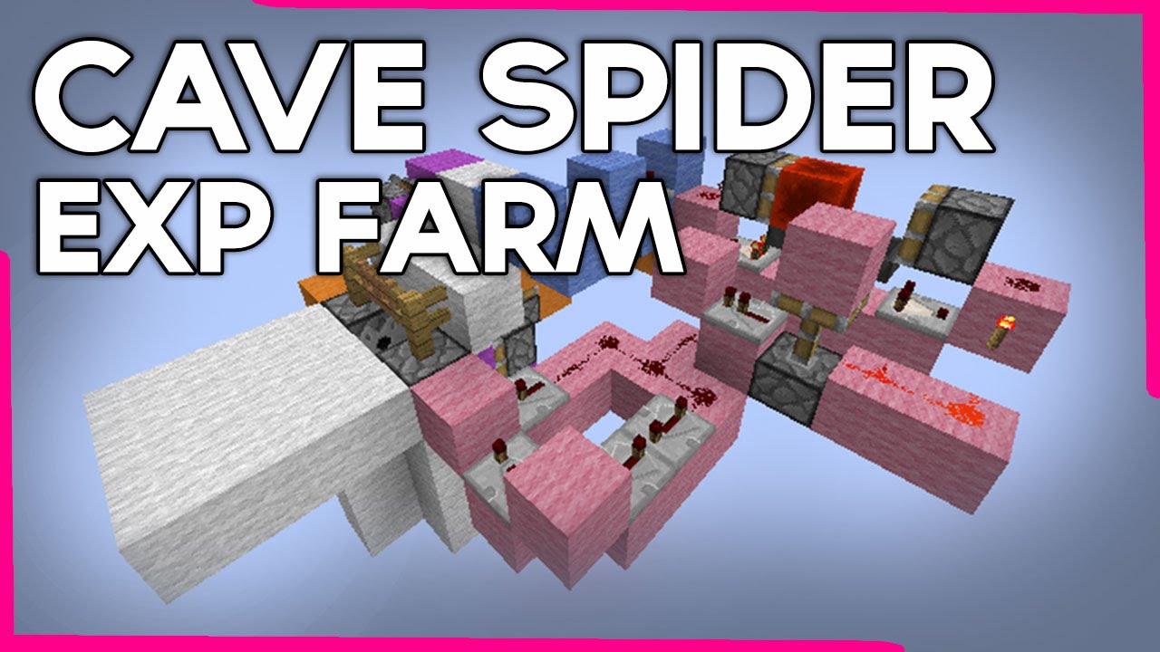 Minecraft: How To Make a Cave Spider EXP Farm - YouTube