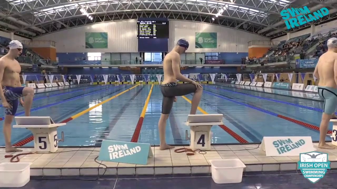 2019 Irish Open Swimming Championships - Men 13&O 100 Free Final - YouTube