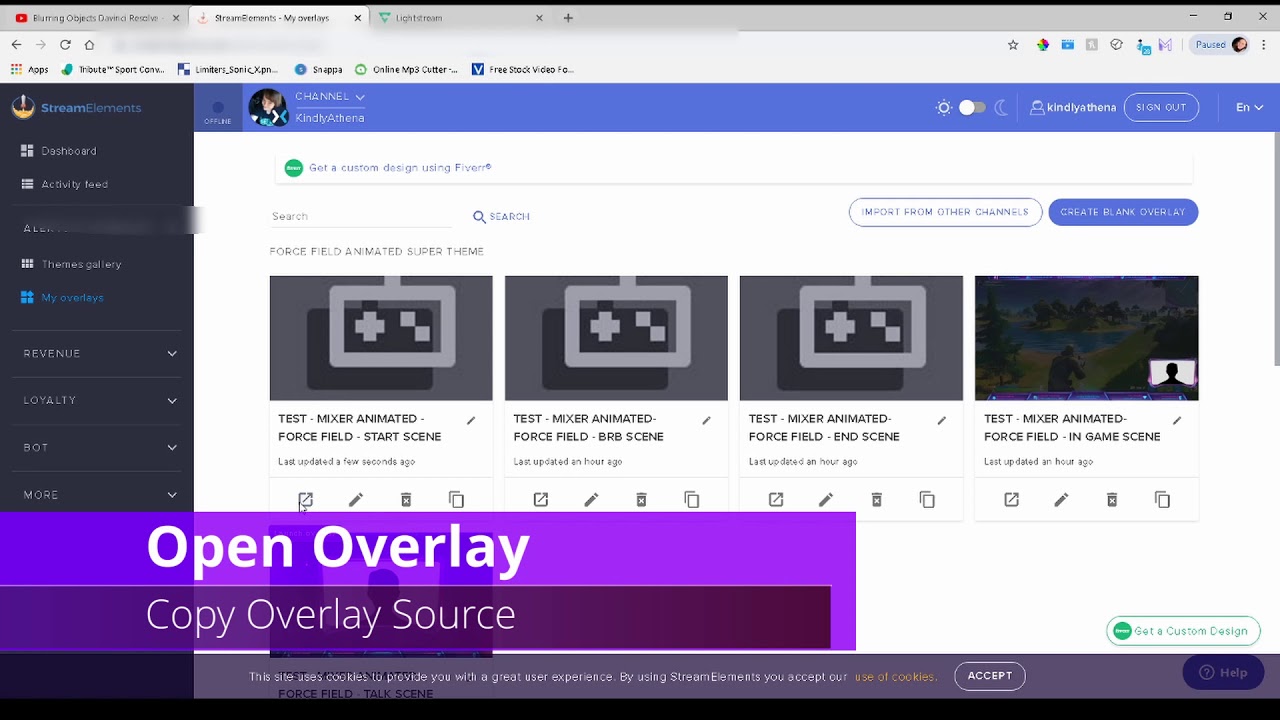 How to resize Streamelements overlay in Lightstream - YouTube