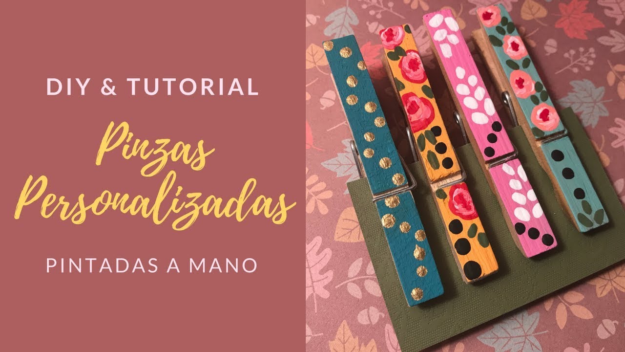 DIY Pinzas de Madera Pintadas | Craft Fair Ideas - YouTube
