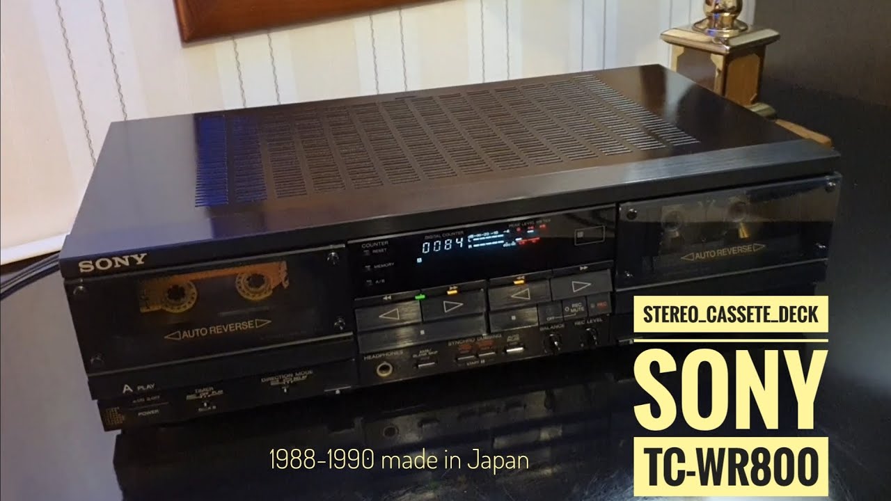 Sony TC-WR800 кассетная дека - YouTube