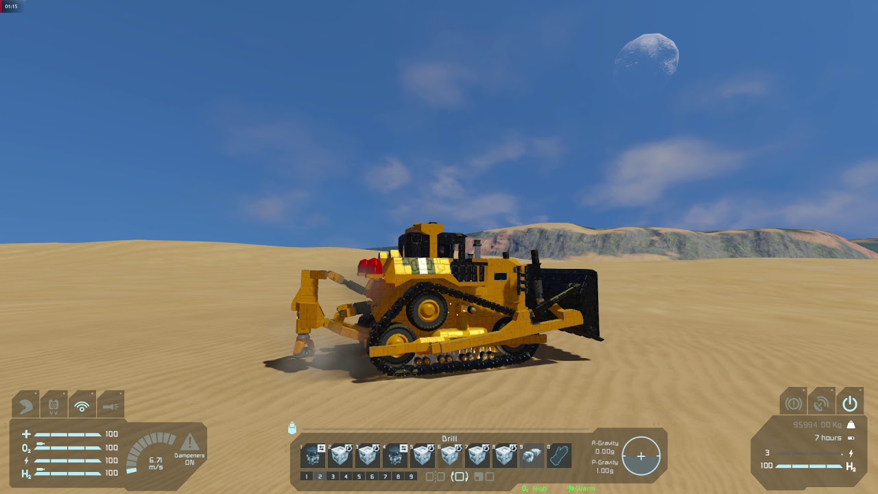 Space Engineers D19T Dozer - YouTube