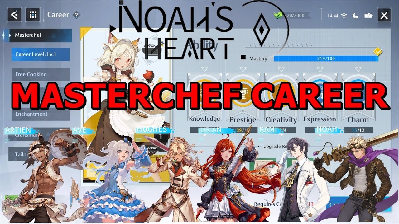 NOAH'S HEART : MASTERCHEF CAREER FULL GUIDE - YouTube