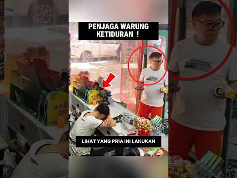 Penjaga Warung Ketiduran Sat Ada Pembeli #shorts #shortvideo #trending