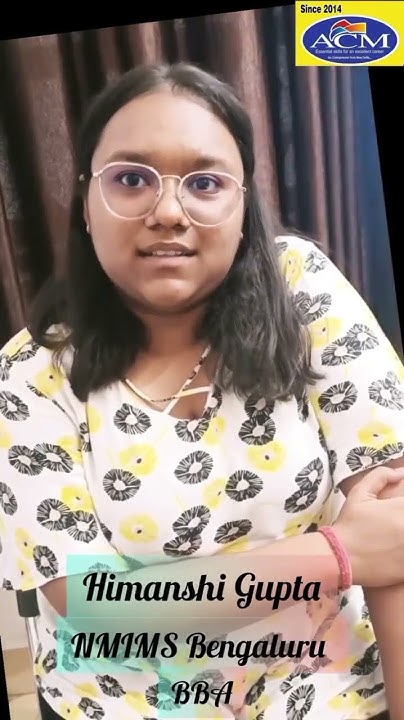 Himanshi Gupta to NMIMS - YouTube
