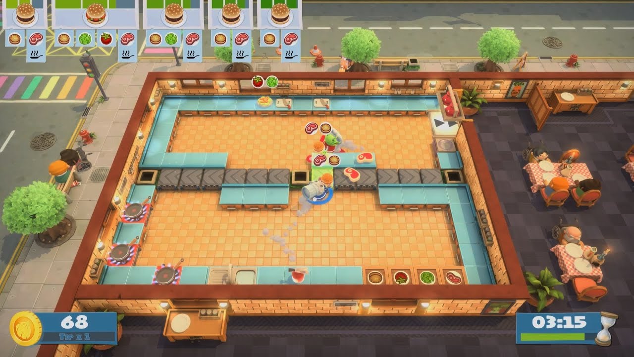 Overcooked! Level 2-4, 4 stars - YouTube