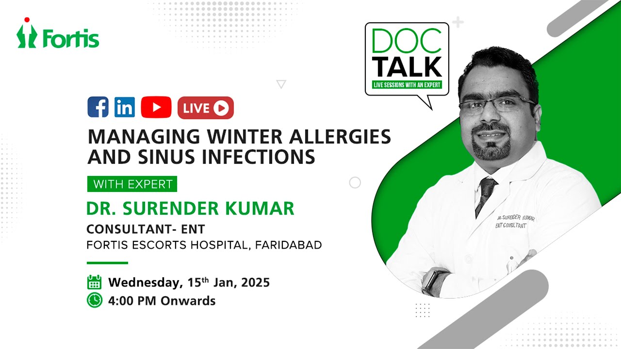 Dr. Surender Kumar on "Managing Winter Allergies and Sinus Infections ...