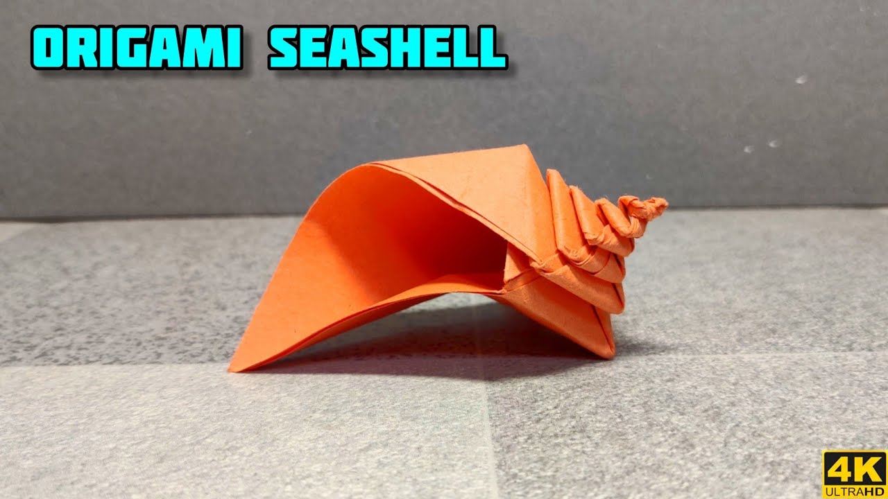 Origami Seashell | Origami tutorial | Paper crafts - YouTube