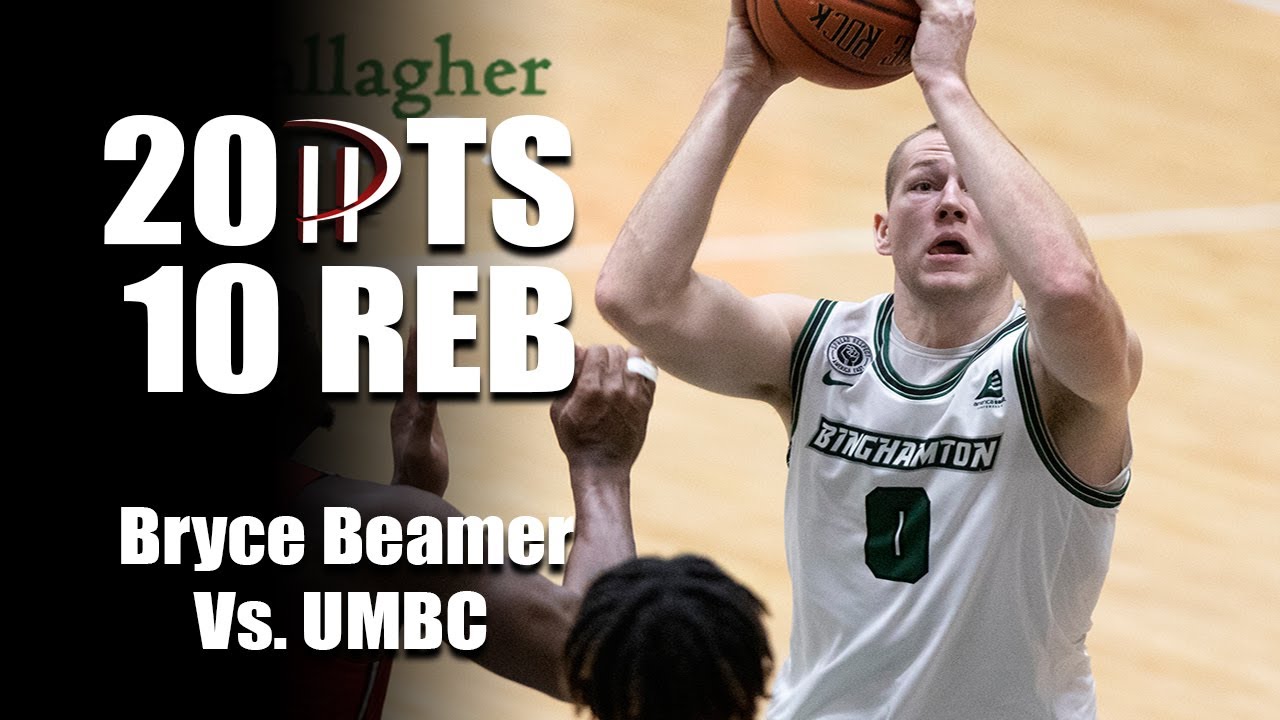 Bryce Beamer Drops DOUBLE DOUBLE vs UMBC | Full Highlights | 12/28/20 ...