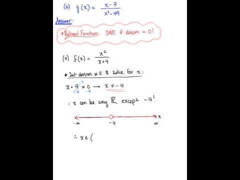 Domain of a Rational Function (Example) - YouTube