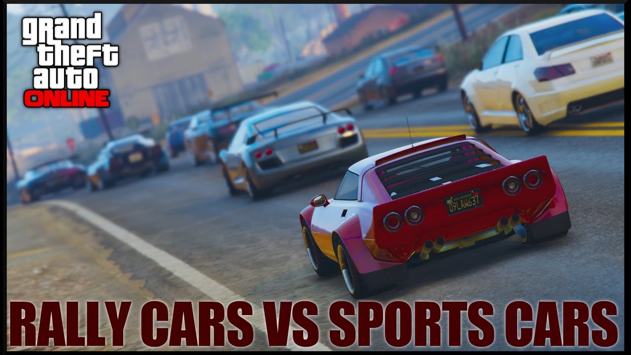 GTA V - Rally Cars v Sports Cars - YouTube