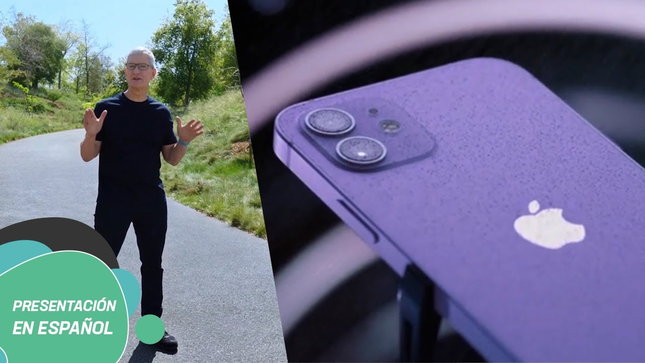 Apple SORPRENDE con nuevo iPhone 12 MORADO | Presentación en español ...
