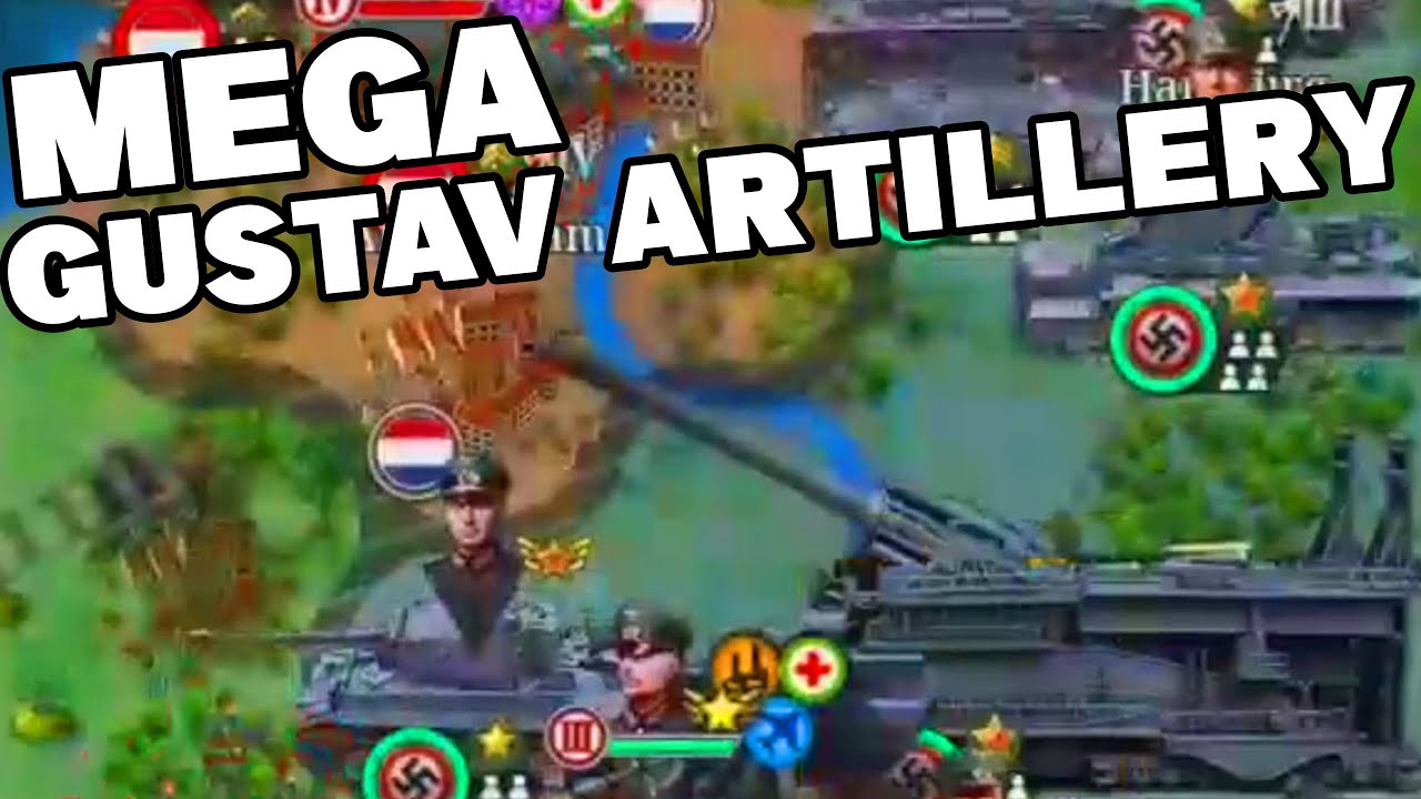 World Conqueror IV | MEGA GUSTAV ARTILLERY Mod | War Master | easytech - YouTube