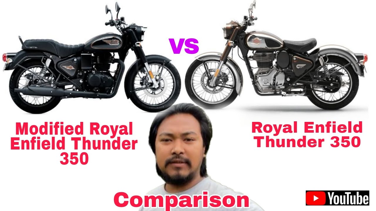 Comparison video RE thunder bird 350 vs modified RE thunder bird 350🔥 ...