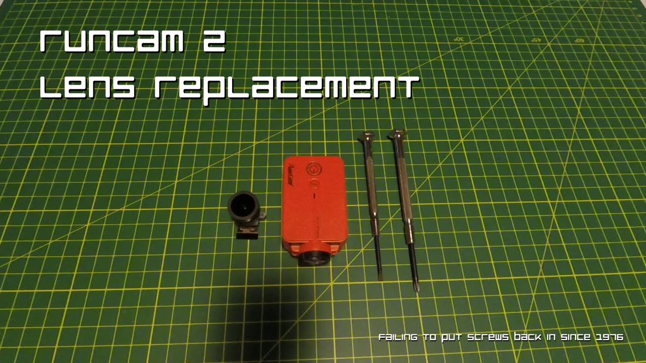 Runcam 2 lens replacement - YouTube