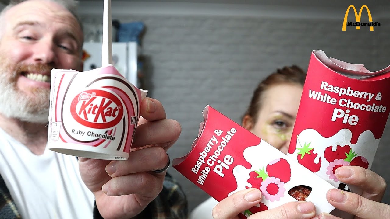 McDonald's - KitKat Ruby McFlurry & Raspberry and White Chocolate Pie ...