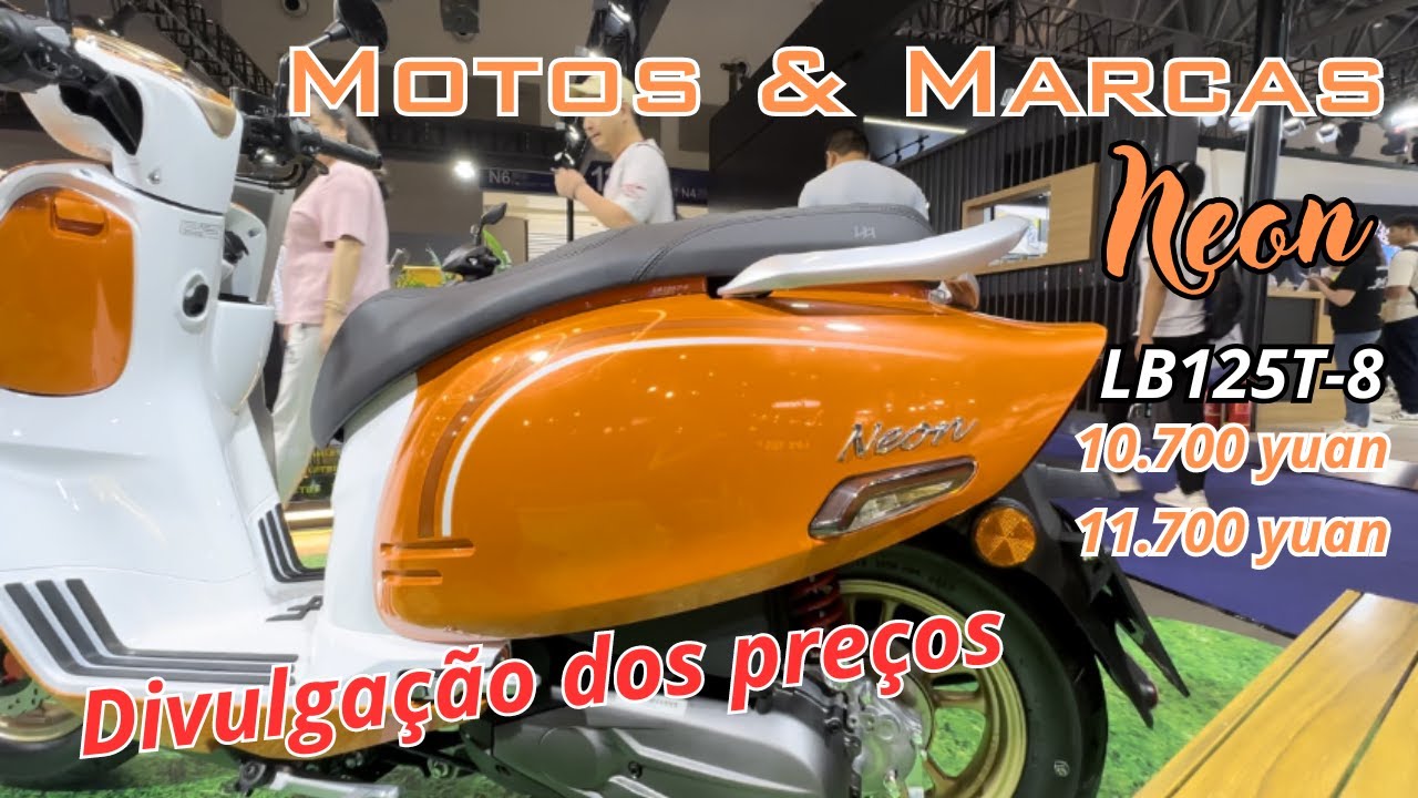 Divulgação dos preços do scooter da LETBE NEON 125, 10.700 yuan e 11. ...