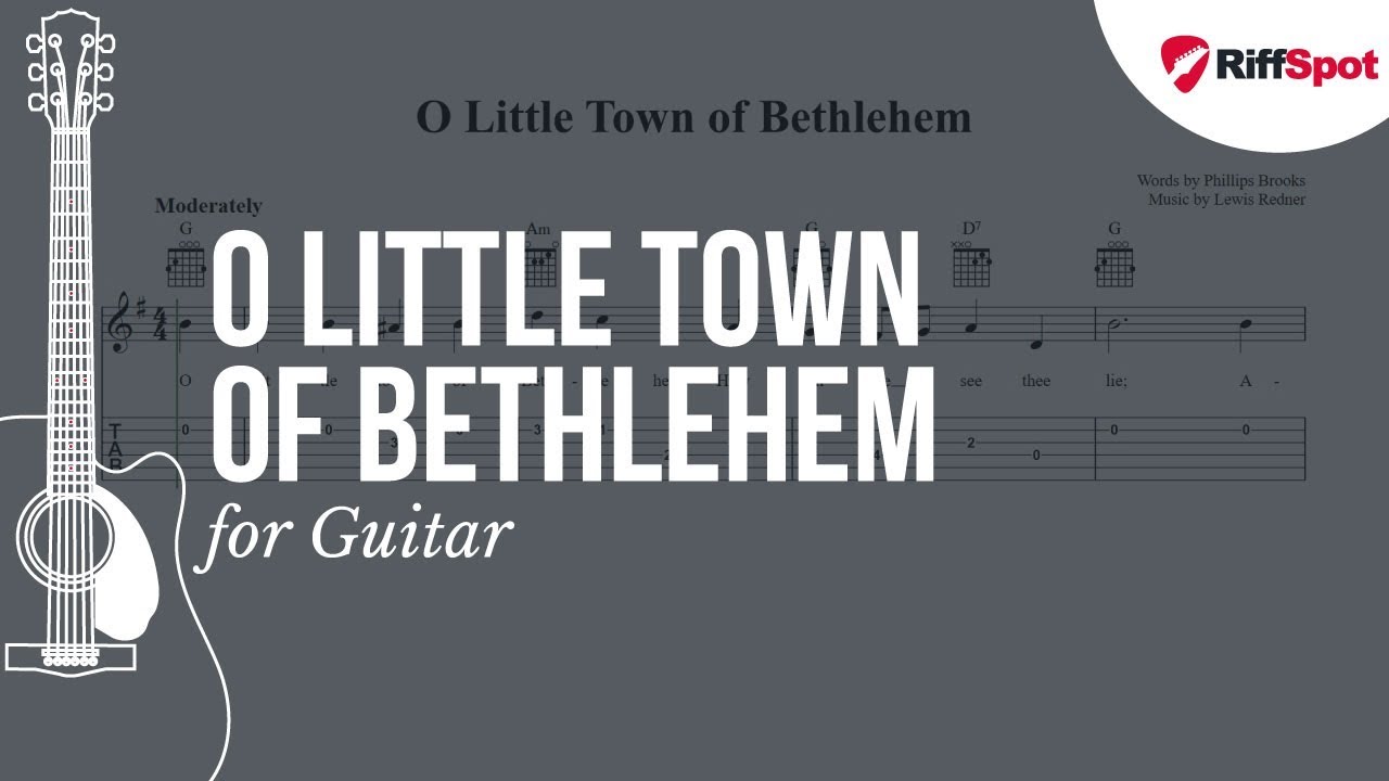 O Little Town of Bethlehem Guitar Tab - YouTube
