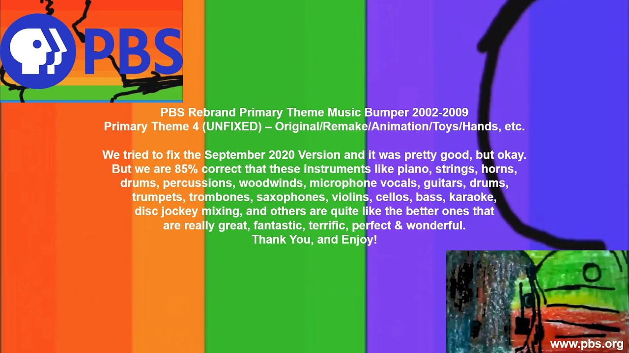PBS Rebrand Primary Theme Music Bumper (2002-2009) - V4 (UNFIXED) - YouTube