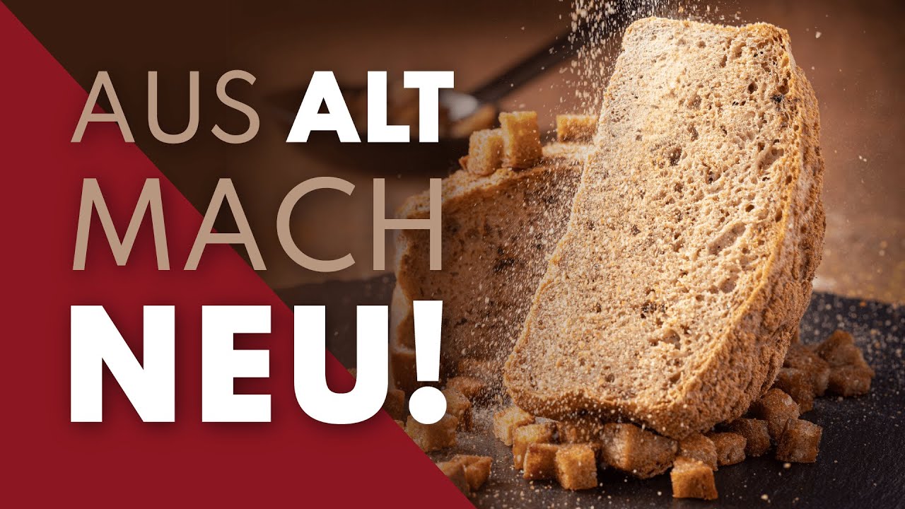 NIE WIEDER Brot wegwerfen! So machst du ZUHAUSE frisches Brot aus ...