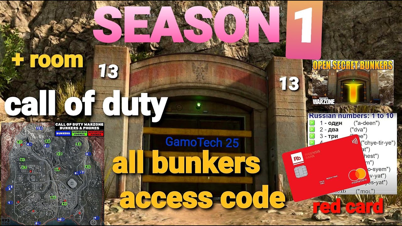 warzone all bunker ACCESS CODE & location & more info. - YouTube