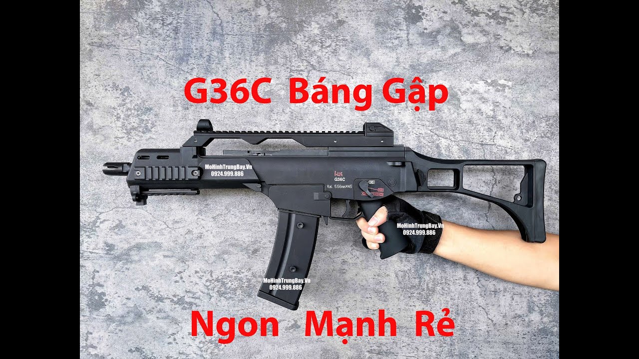Review Súng Đạn Thạch SMG #G36C Báng Gập Auto Liên Thanh Cao Cấp Nòng ...