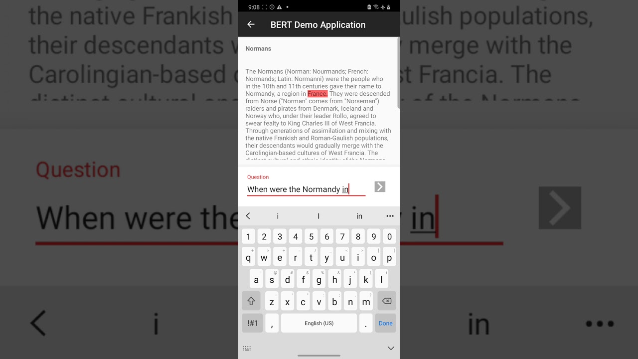 On-mobile real-time question answering using BERT 4 - YouTube