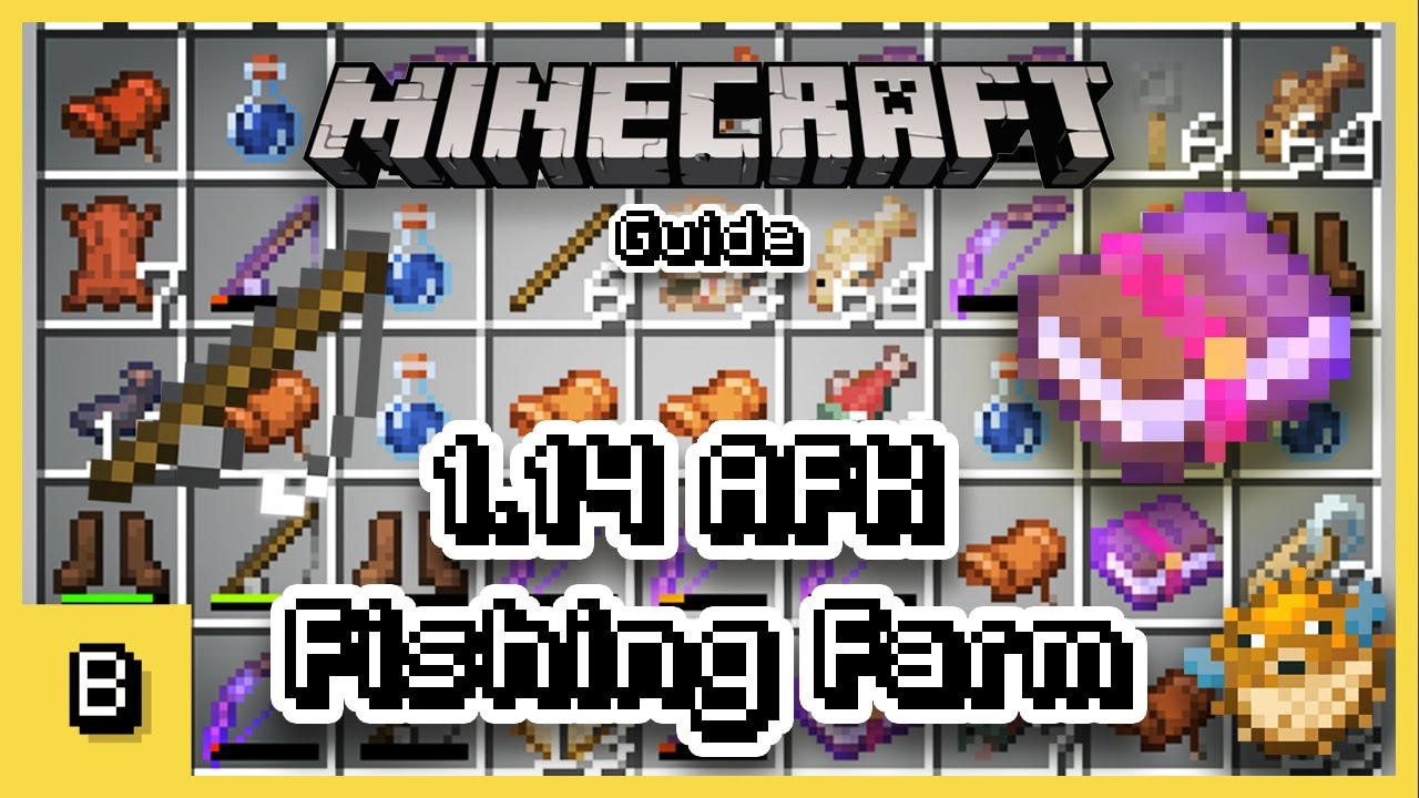AFK Fishing Farm Tutorial - Minecraft Guide (1.14.4) - YouTube