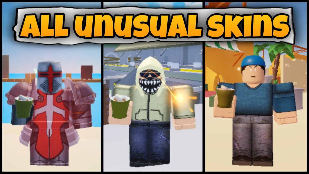 ALL *UNUSUAL SKINS* I HAVE in Roblox Arsenal - YouTube