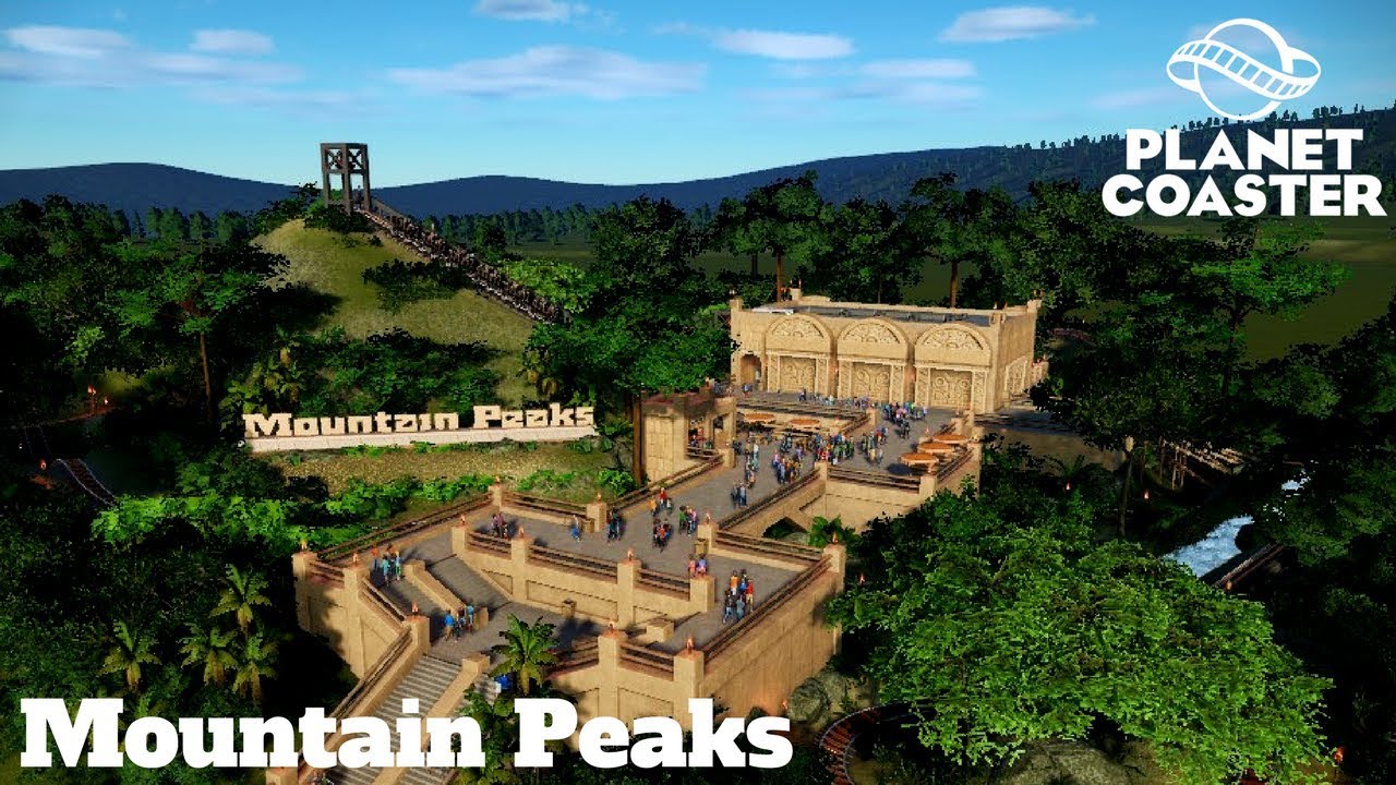 Planet Coaster - Mountain Peaks (Swinging Mine Train) - YouTube